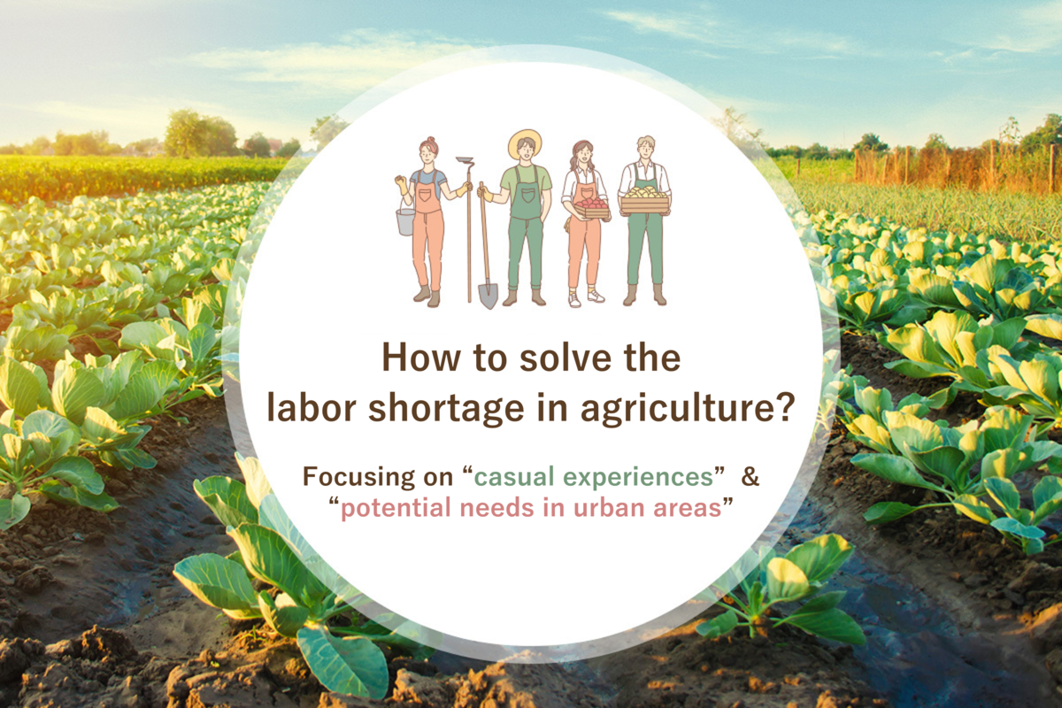 How to solve the labor shortage in agriculture? Focusing on “casual ...